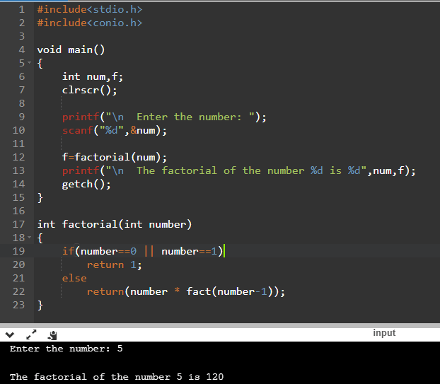 C Program To Calculate Factorial Of A Number ZOHAL